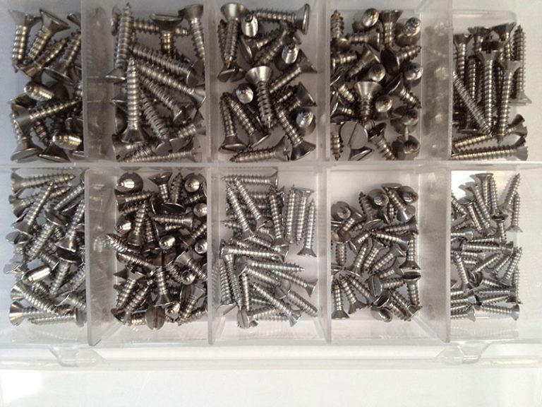 Slot Countersink Screws Assorted Box 4 x 1/2 - 12 x 3/4 - Wrights Auto
